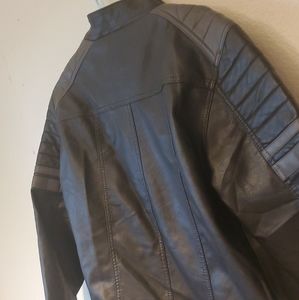 Hard Edge | Jackets & Coats | Hard Edge Faux Leather Bicycle Jacket ...